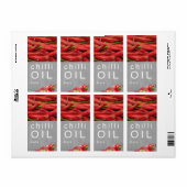 Chili oil label | Zazzle