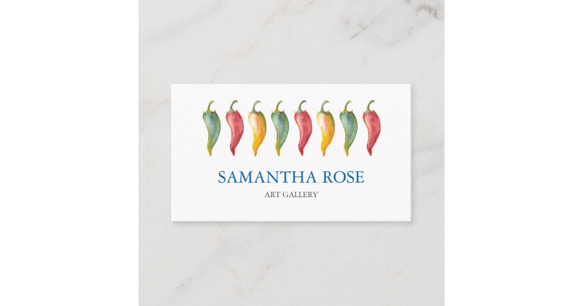 Chili Pepper Business Card or Mommy Card | Zazzle