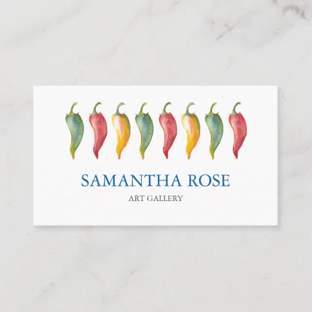 Chili Pepper Business Card or Mommy Card | Zazzle