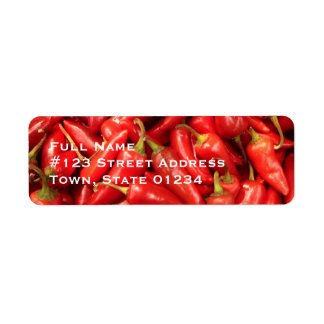 Chili Shipping, Address, & Return Address Labels | Zazzle