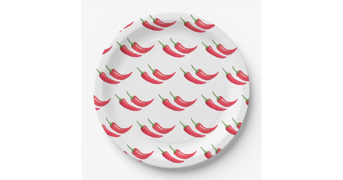 Chili Pepper Paper Plates | Zazzle
