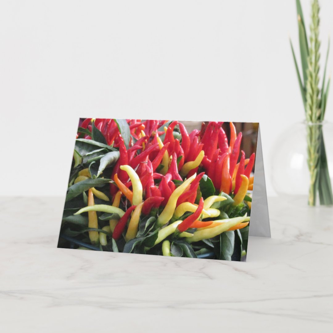 Chili Peppers Birthday Card | Zazzle