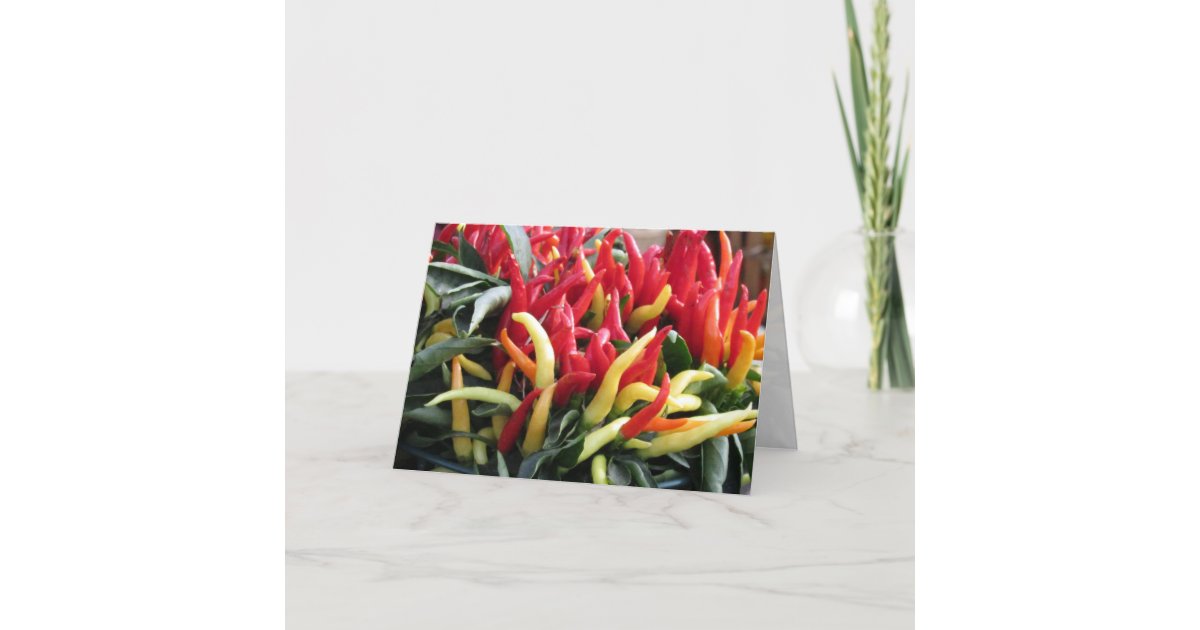Chili Peppers Birthday Card | Zazzle