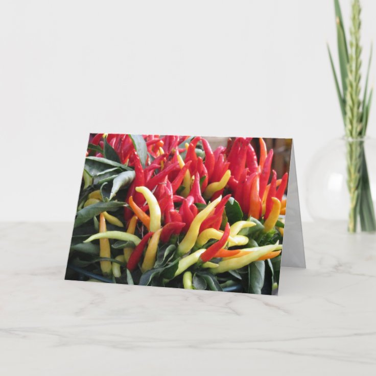 Chili Peppers Birthday Card | Zazzle