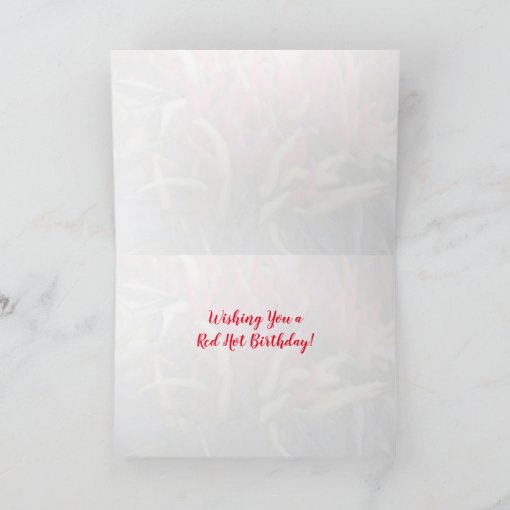 Chili Peppers Birthday Card | Zazzle