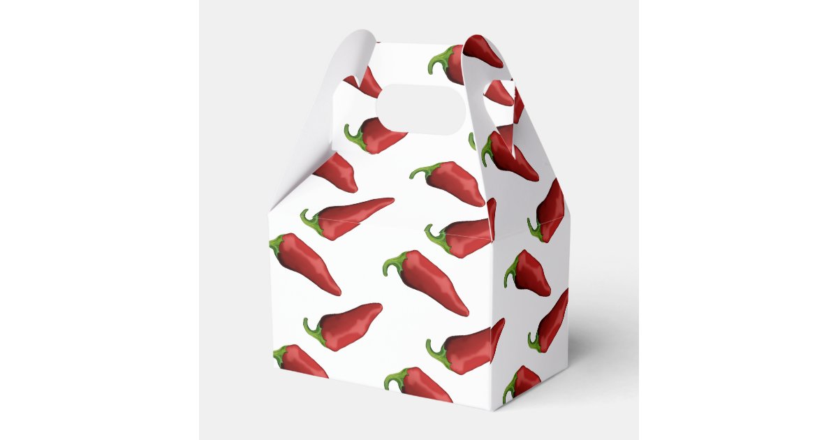 Chili peppers favor boxes | Zazzle
