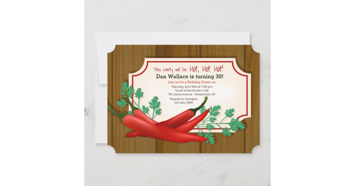 Chili Peppers Invitation | Zazzle
