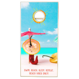 Chili Peppers On The Beach Cornhole Set | Zazzle