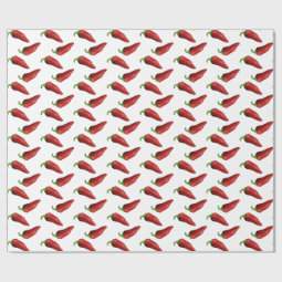 Chili peppers wrapping paper | Zazzle