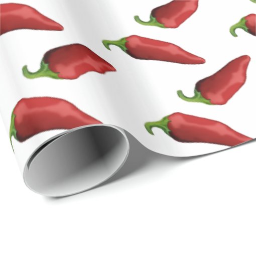 Chili peppers wrapping paper | Zazzle