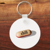 Chill Pill Keychain | Zazzle