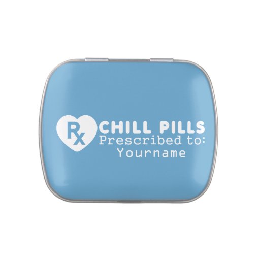 CHILL PILLS custom mint tins | Zazzle