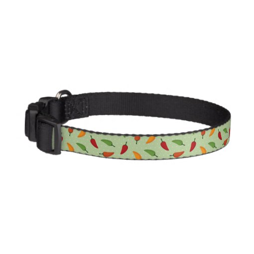 Chilli pepper pattern pet collar | Zazzle