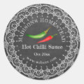 Chilli Sauce | Country Rustic Classic Round Sticker | Zazzle