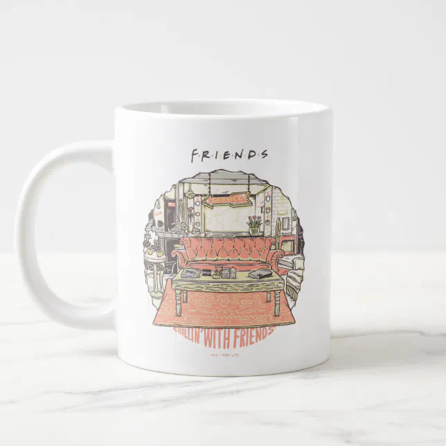 Chillin' with FRIENDS™ Cartoon Giant Coffee Mug | Zazzle