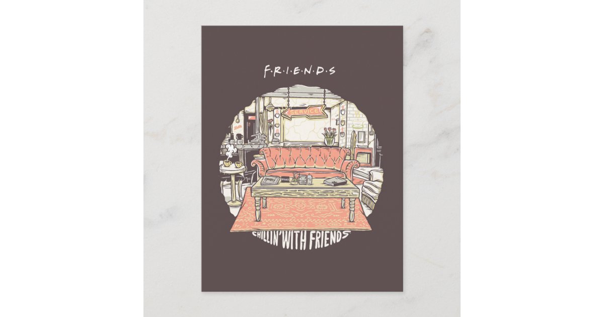 Chillin' with FRIENDS™ Cartoon Postcard | Zazzle