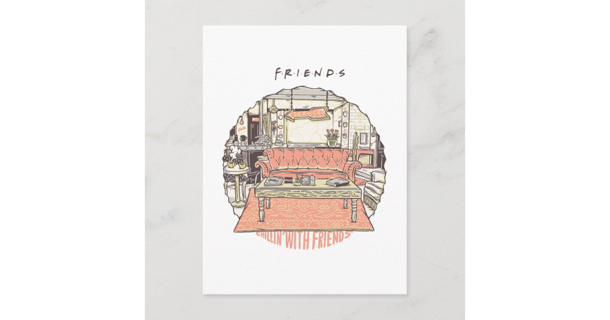 Chillin' with FRIENDS™ Cartoon Postcard | Zazzle