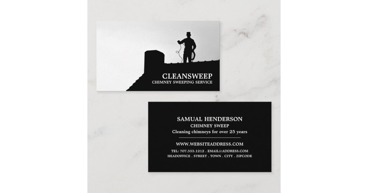 Chimney Sweep Design, Chimney Sweep Business Card | Zazzle