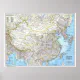 " China: 1991/today - Detailed classic wall map Poster | Zazzle