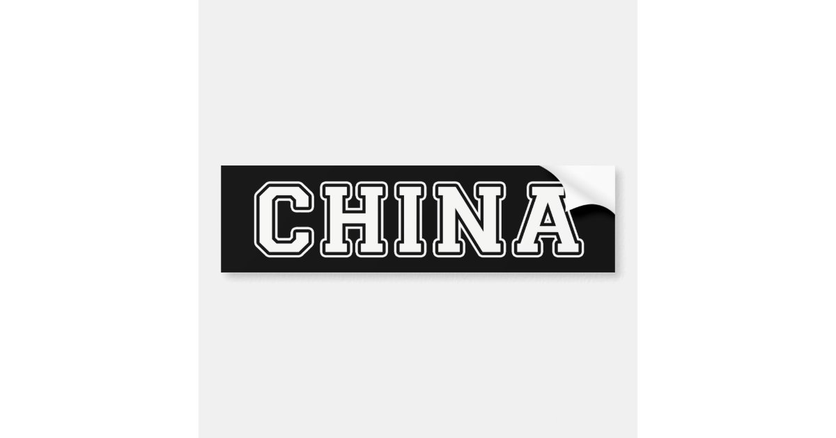 China Bumper Sticker | Zazzle