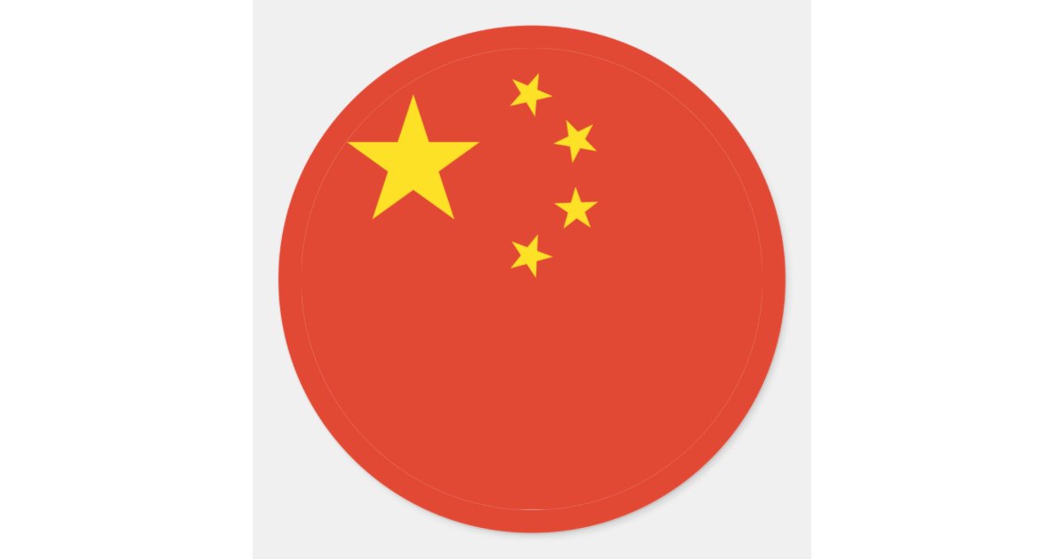 China flag Sticker | Zazzle