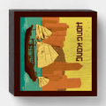 China | Hong Kong Wooden Box Sign | Zazzle