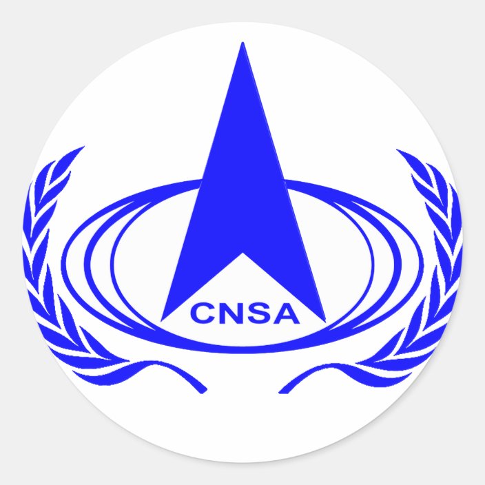 China National Space Administration - CNSA Classic Round Sticker | Zazzle