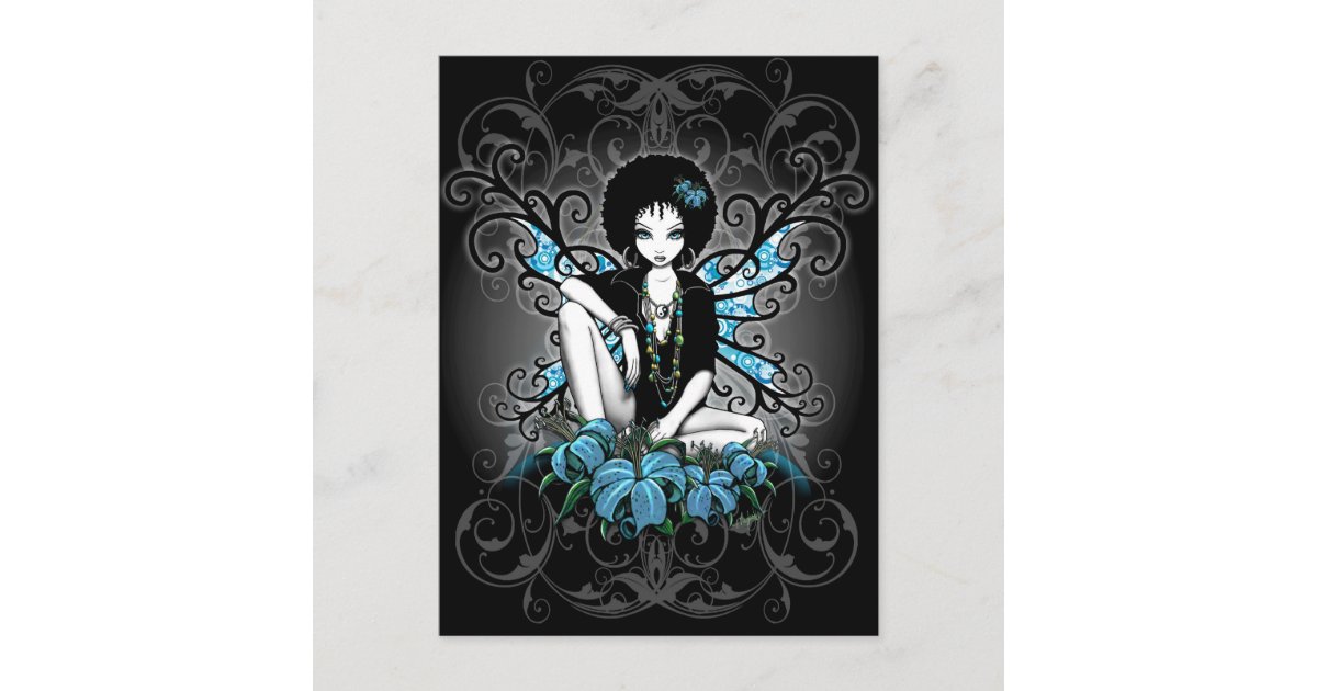 China Retro Lilly Fantasy Postcard | Zazzle