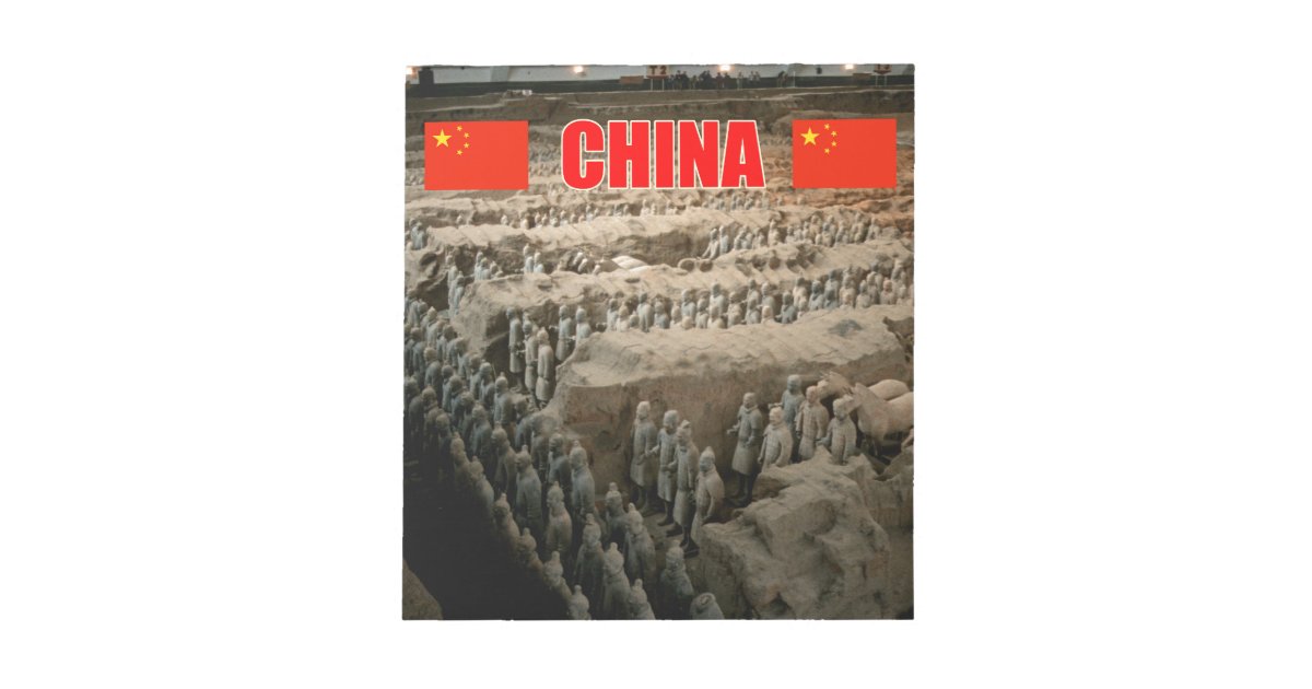 CHINA Terracotta Army Notepad | Zazzle