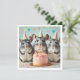 chinchillas eating cake birthday invitation | Zazzle