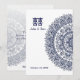 Chinese Blue White Porcelain Double Happiness Invitation | Zazzle