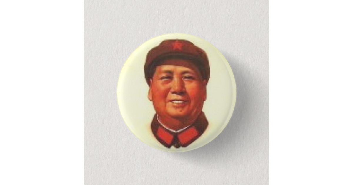 Chinese Chairman Mao Tse Tung button | Zazzle