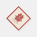 Chinese Double Happiness Wedding Floral Paper Cut Napkins | Zazzle