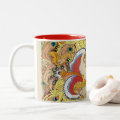 Chinese dragon and phoenix Two-Tone coffee mug | Zazzle
