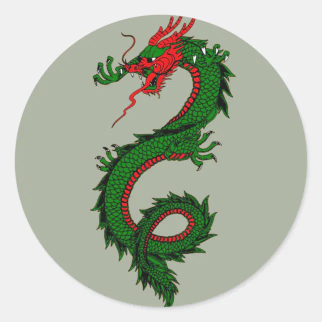 Chinese dragon stickers | Zazzle