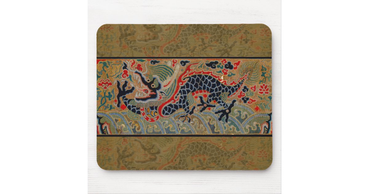 Chinese Dragon Symbol Antique Asian Mouse Pad | Zazzle