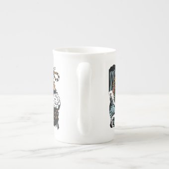 Chinese dragon versus tiger bone china mug | Zazzle