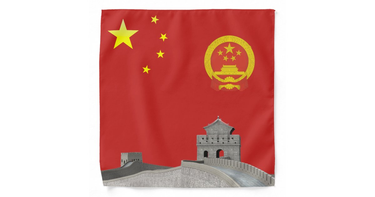 Chinese flag bandana | Zazzle