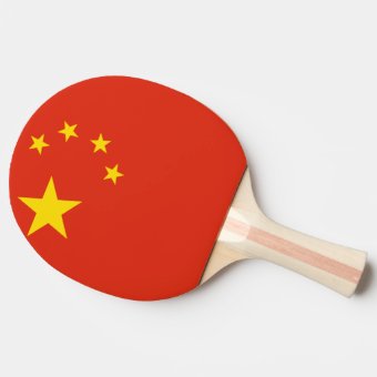 Chinese flag ping pong paddle for table tennis | Zazzle