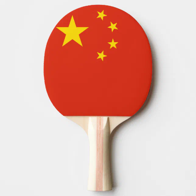 Chinese flag ping pong paddle for table tennis | Zazzle