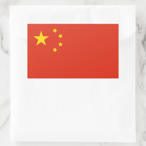 Chinese flag Stickers | Zazzle