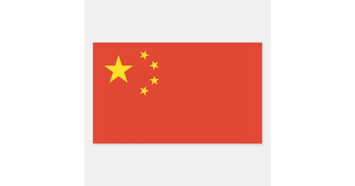 Chinese flag Stickers | Zazzle
