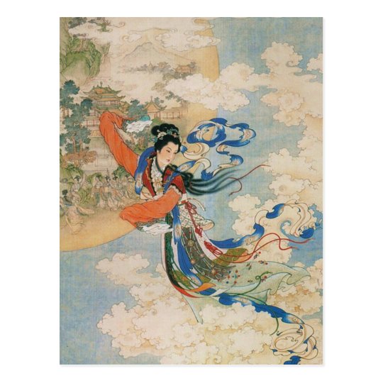 Chinese Moon Goddess postcard | Zazzle.com