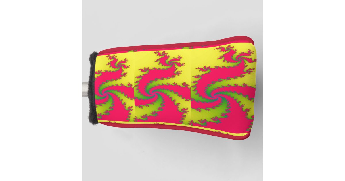 Chinese New Year Dragon Fractal Golf Putter Cover | Zazzle