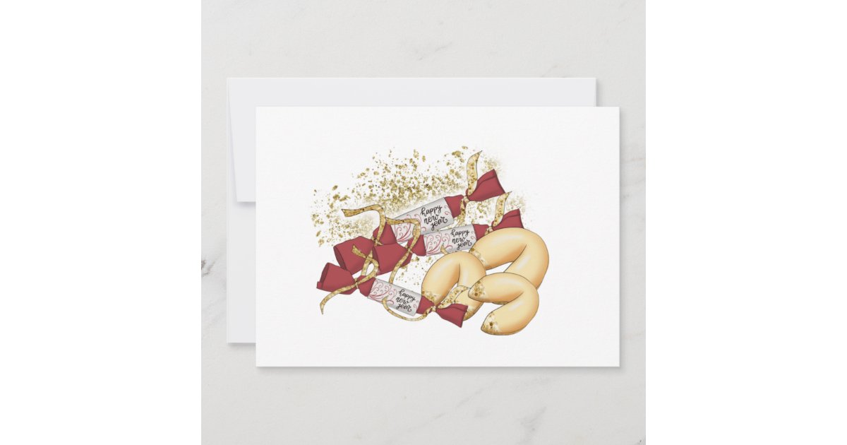 Chinese New Year Fortune Cookie Cards | Zazzle