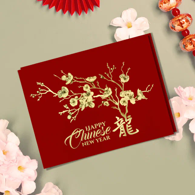 Chinese New year of the Dragon 2024 Postcard | Zazzle