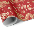 Chinese New year of the Dragon 2024 Wrapping Paper | Zazzle