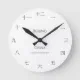 Chinese Numbers Personalized Country Time Zone Round Clock | Zazzle