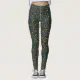 Chinese Pattern, Pointed Orange Cubical Cubics Leggings | Zazzle