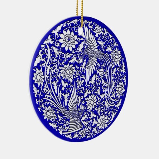 Chinese phoenix ceramic ornament | Zazzle